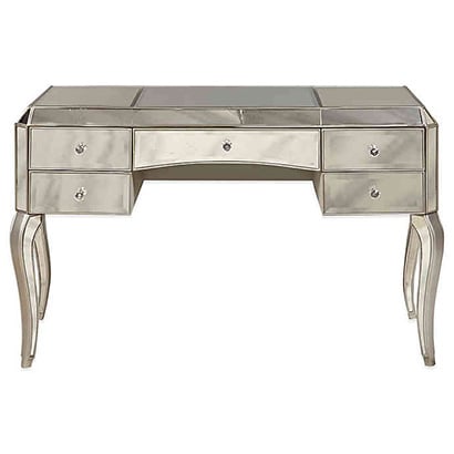 30 Fab Mirrored Desks To Glam Up Your Home Office! - Candie Anderson