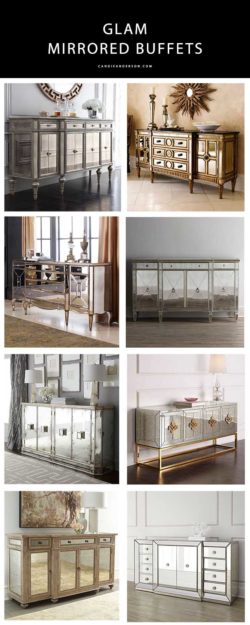 30 Glam Mirrored Buffets You'll Adore | Candie Anderson®