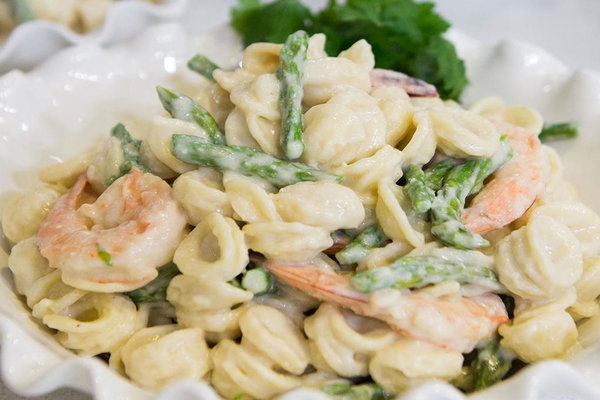 Dairy-Free Shrimp Orecchiette Alfredo and Bacon Carbonara As Seen Today ...