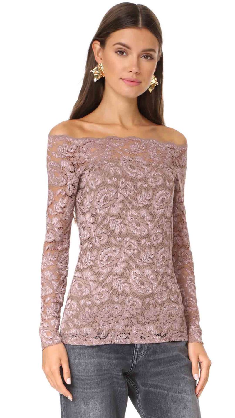 Lace Off The Shoulder Tops On Trend For Summer 2017!