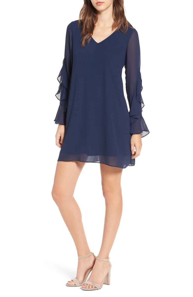 The Best Ruffle Sleeve Dresses On Trend For Fall 2017!