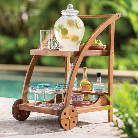 22 Best Outdoor Bar Carts For Summer Entertaining - Candie Anderson