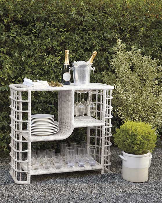22 Best Outdoor Bar Carts For Summer Entertaining - Candie Anderson