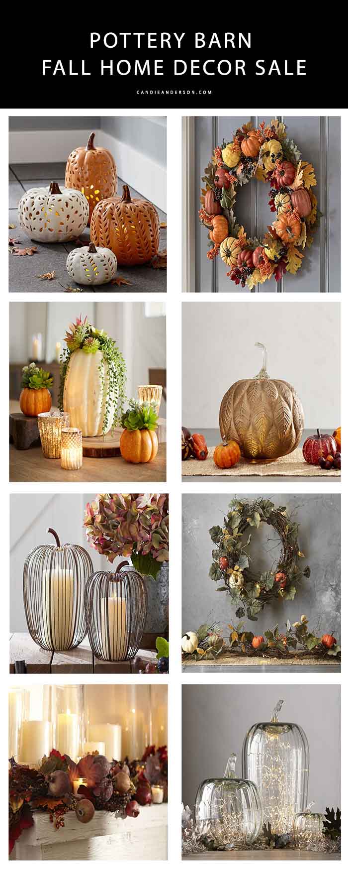 Trendy Pottery Barn Fall Home Decor Essentials at 20% Off - Candie Anderson