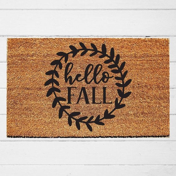21 Trendy Fall Door Mats For Your Front Porch - Candie Anderson