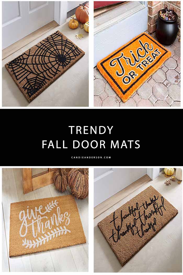 21 Trendy Fall Door Mats For Your Front Porch - Candie Anderson