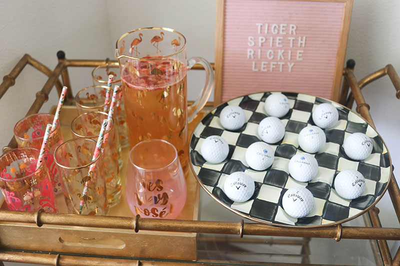 My Golf Themed Bar Cart Decor Tips and Trends - Candie Anderson