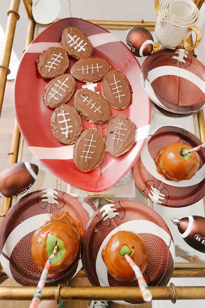 Glam Football Dessert Cart To Kick Off The NFL Season - Candie Anderson
