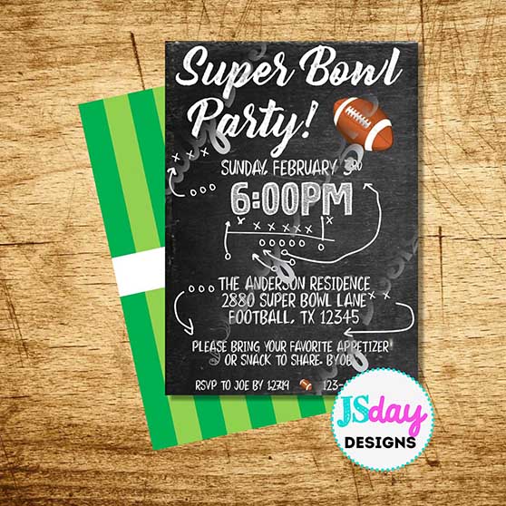 Best Super Bowl LIV Party Invitations, Decor, Games and Clothing ...