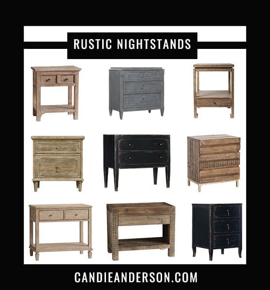 The Best Rustic Nightstands In Every Design Style - Candie Anderson