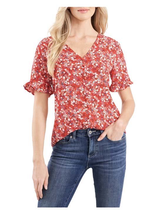 20 Trendy Ruffle Sleeve Tops You'll Love For Spring! - Candie Anderson