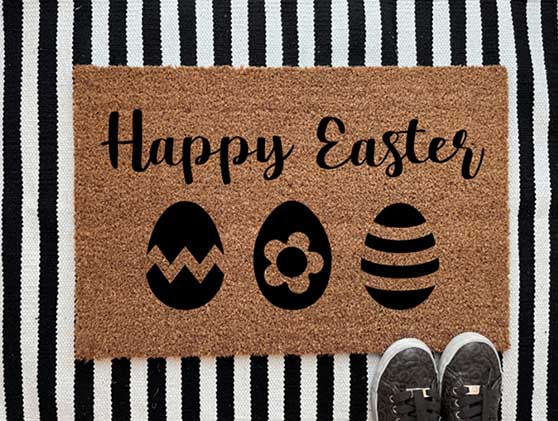 20 Best Easter Doormats For Your Front Porch & Back Patio - Candie Anderson