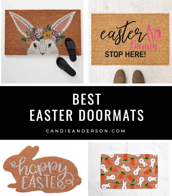 20 Best Easter Doormats For Your Front Porch & Back Patio - Candie Anderson