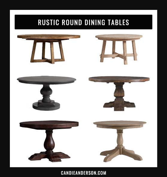 The Best Rustic Round Dining Tables In Every Design Style and Trend 2024 - Candie Anderson