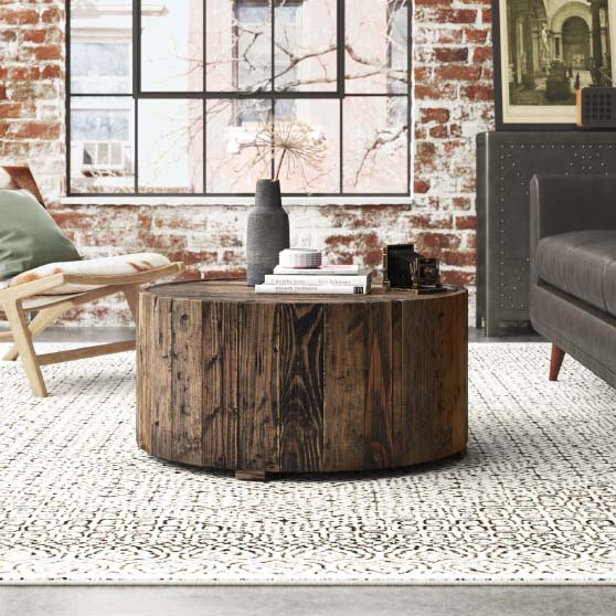 20 Rustic Round Coffee Tables You'll Love! - Candie Anderson