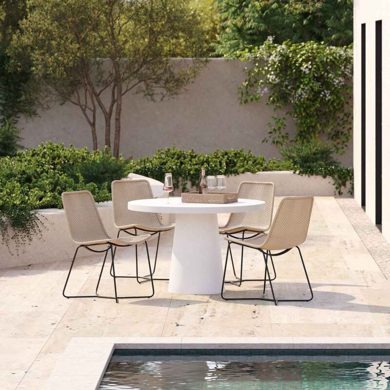 15 Best Concrete Outdoor Dining Tables for Patios and Backyard Spaces ...