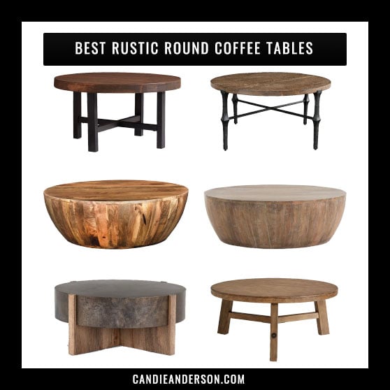 20 Rustic Round Coffee Tables You'll Love! - Candie Anderson