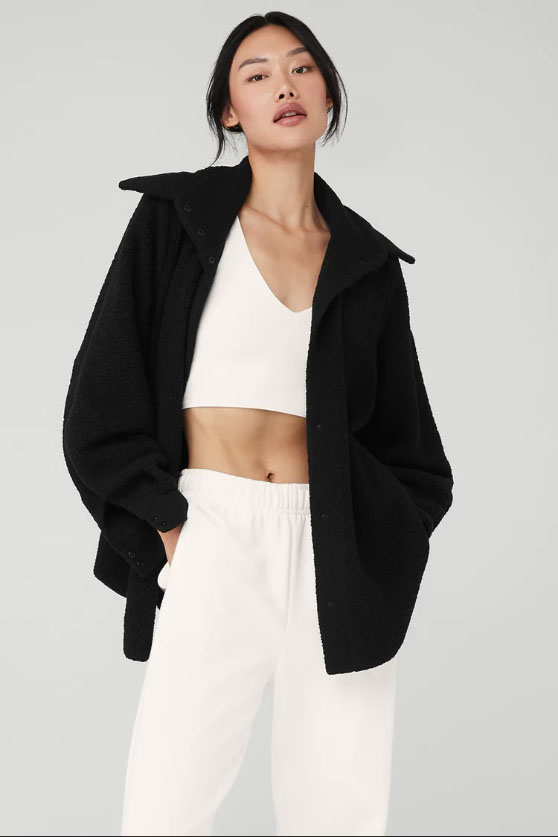 11 Trendy Fleece Shackets That You'll Love - Candie Anderson