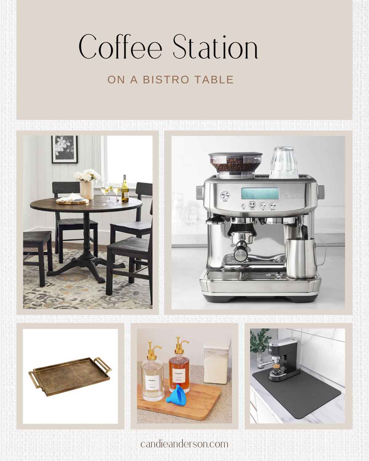 How To Create A Coffee Station In Your Kitchen - Candie Anderson