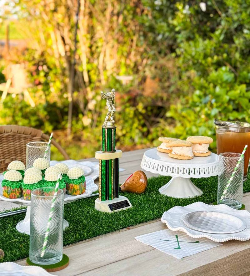 How to Host A Masters Golf Party: Outdoor Tablescape, Food & Decor ...